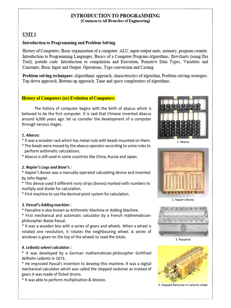 IP UNIT 1 FINAL | PDF | Integrated Circuit | Programming