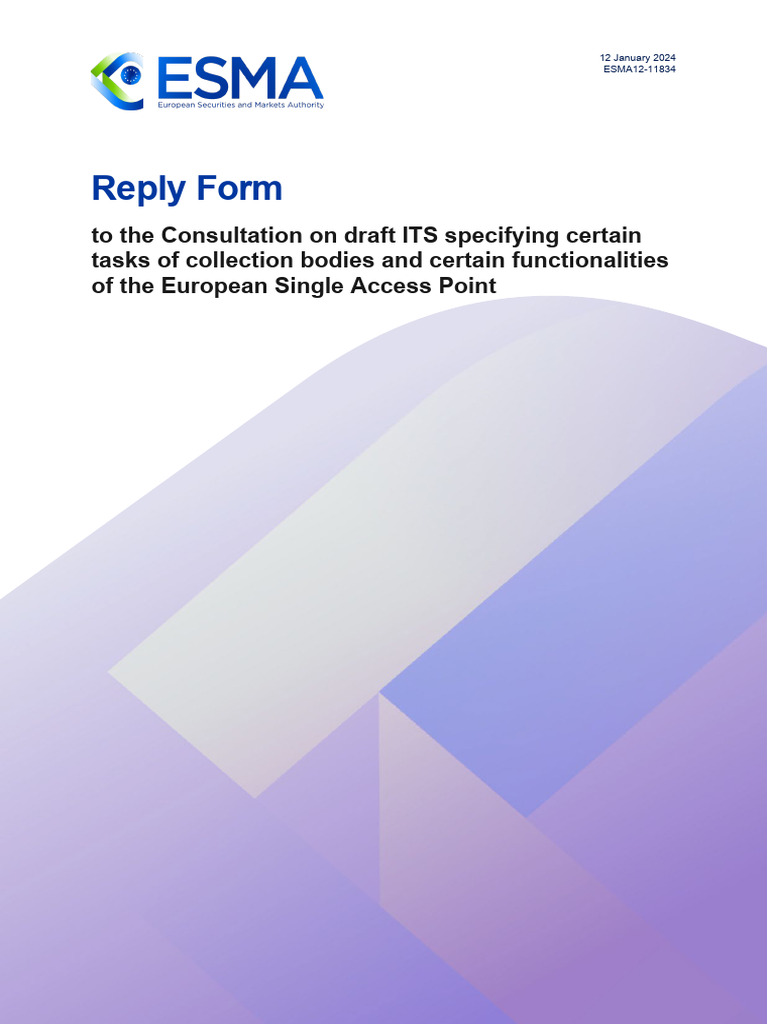 ESMA Consultation on Data Quality Standards | PDF | Xml Schema