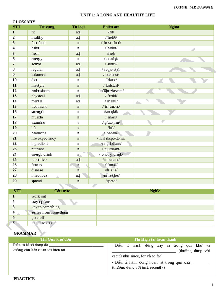 Healthy Living Vocabulary and Tips | PDF | Sustainable Energy | City