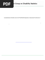 Washington Group Disability Questionnaire | PDF