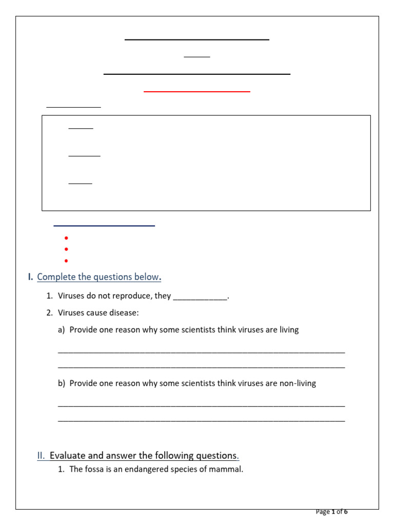 Year 7 Science Revision Worksheet | PDF | Mule | Eclipse