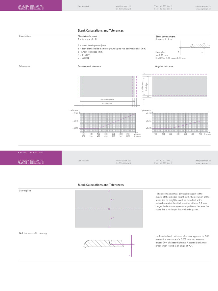 Blank Tolerances | PDF | Engineering Tolerance | Mechanical Engineering