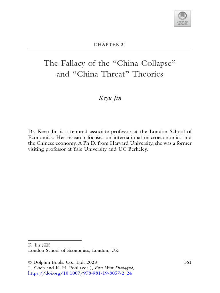 978-981-19-8057-2_24 Keyu Jin | PDF | Economic Growth | State Owned ...