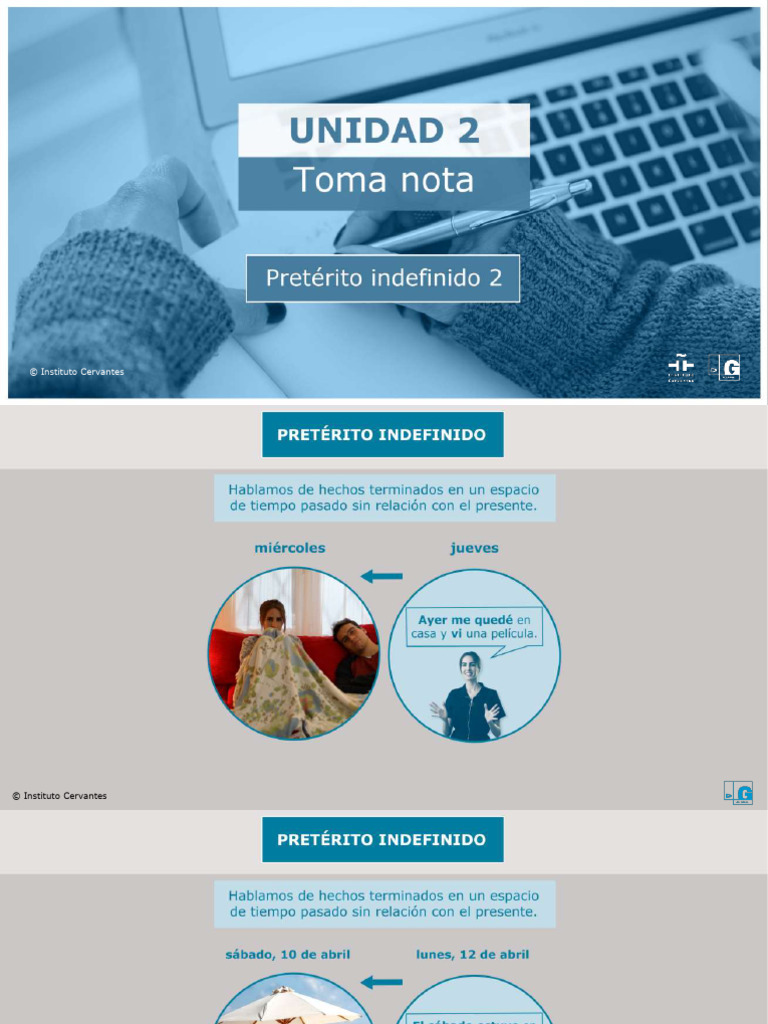 Pretérito Indefinido 2 | PDF | Sintaxis | Familias de idiomas