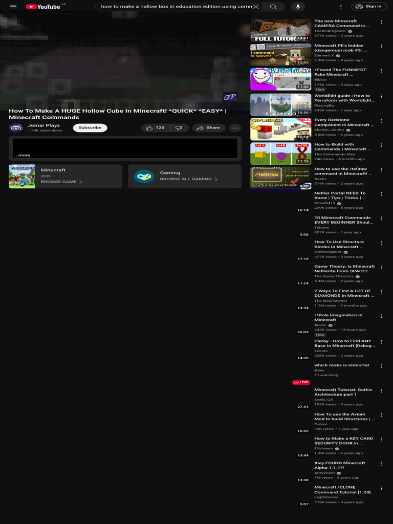 YouTube | PDF | Minecraft | Video Game Companies Of Sweden