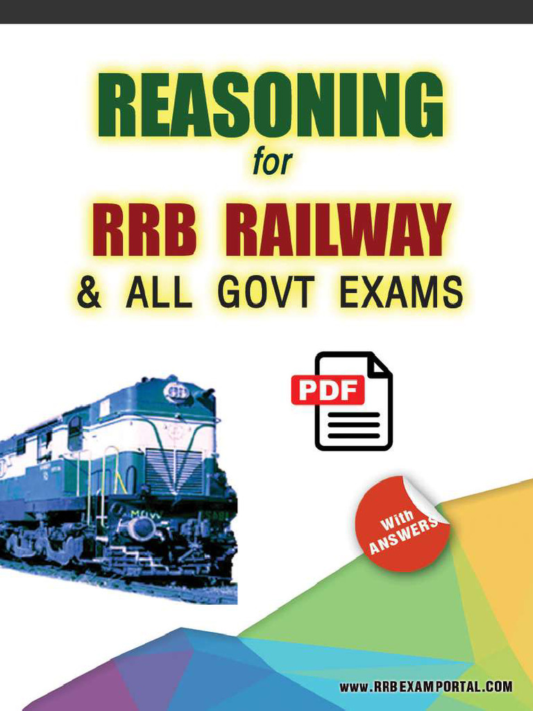 RRB Railway Exam Reasoning Full PDF - Compressed | PDF | Reason | Analogy