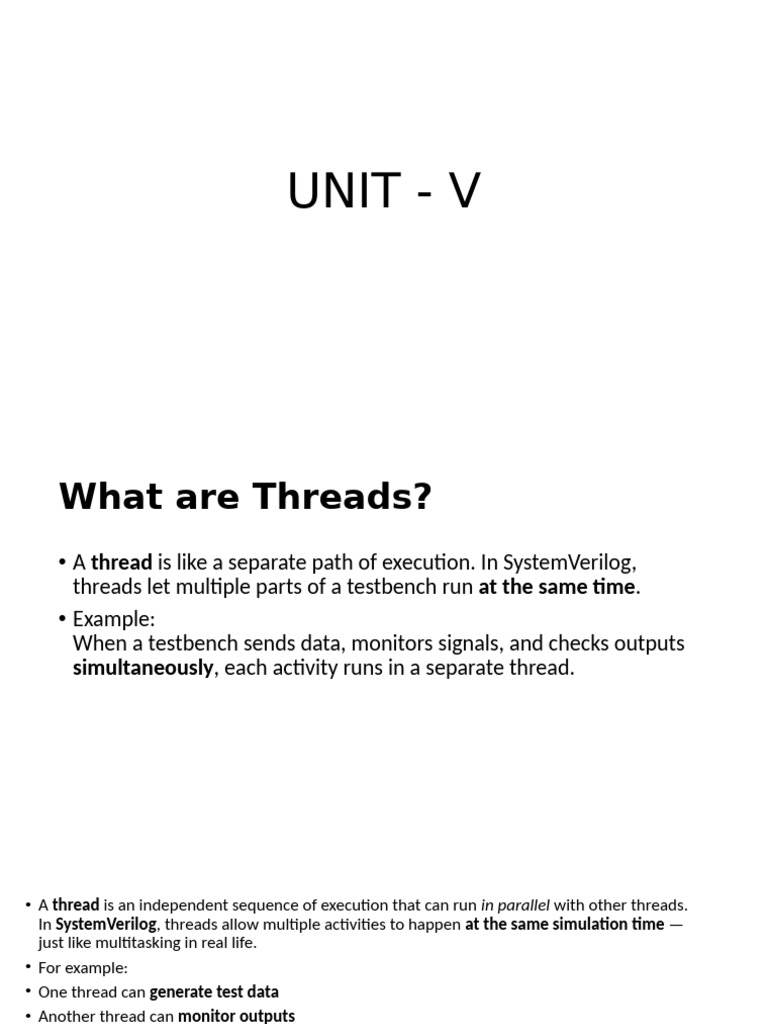 System Verilog | PDF | Thread (Computing) | Computer Programming