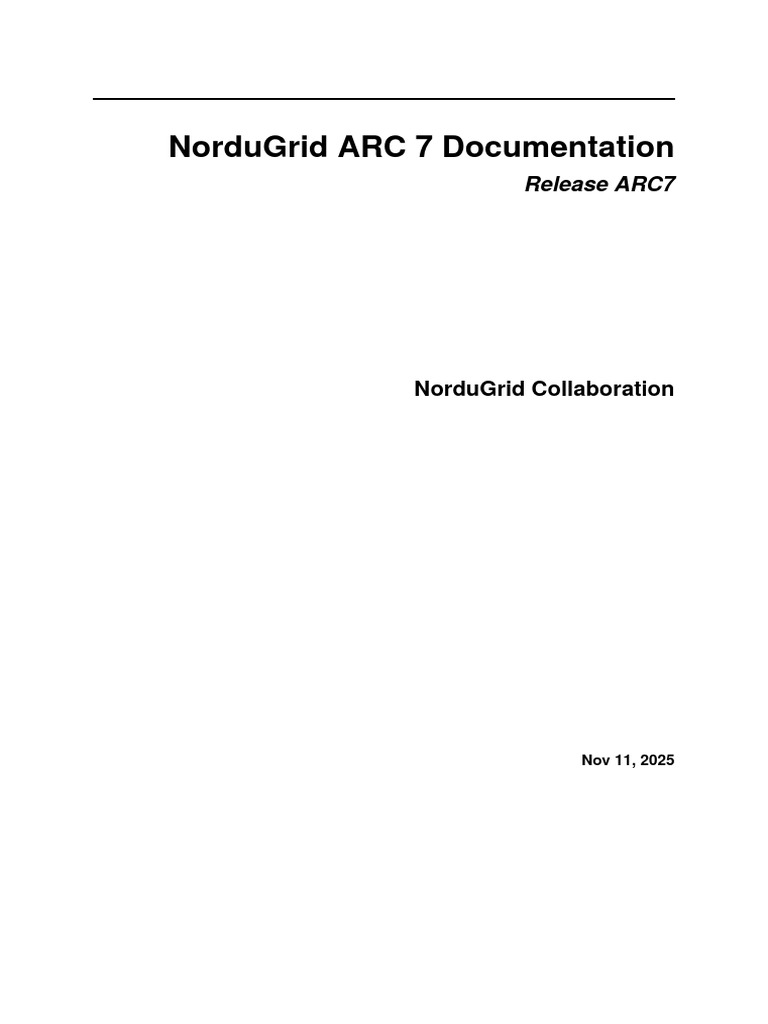 Nordu Grid ARC | PDF | Software Engineering | Computing