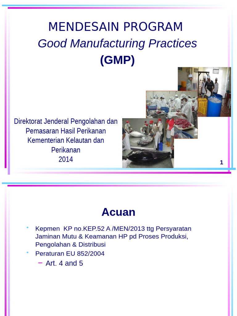 2.2. Good Manufacturing Practices - GMP | PDF