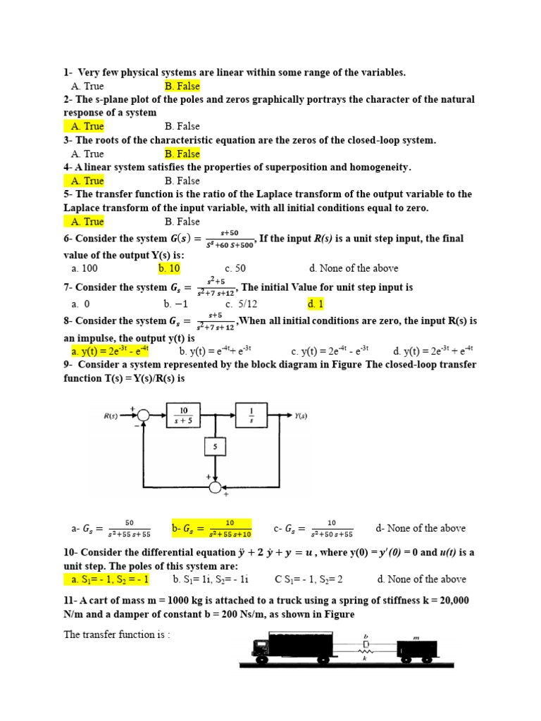 MCQ studentsMCQ studentsMCQ studentsMCQ Students | PDF | Control Theory ...