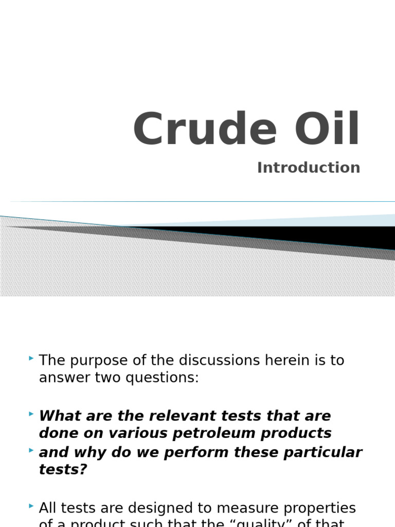 3-Type of Crude Assay | PDF | Petroleum | Oil Refinery