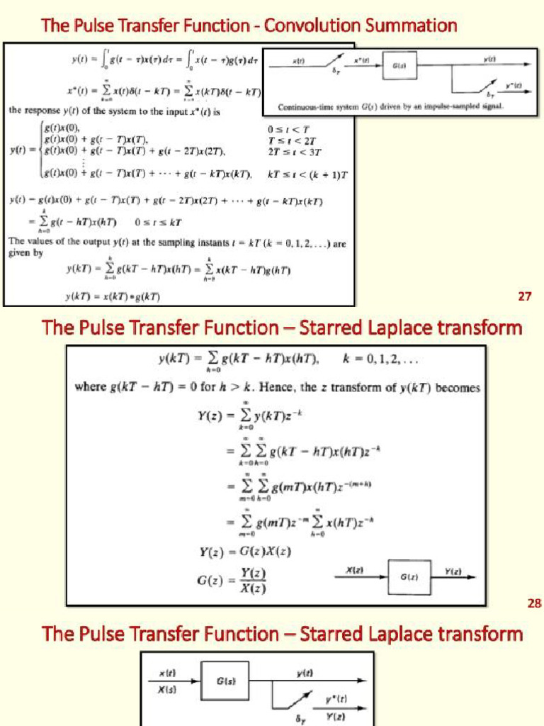 Pulse Transfer Function | PDF