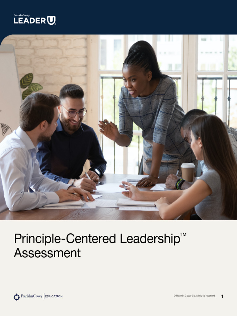 Principle-Centered Leadership Assessment | PDF | Leadership | Negotiation