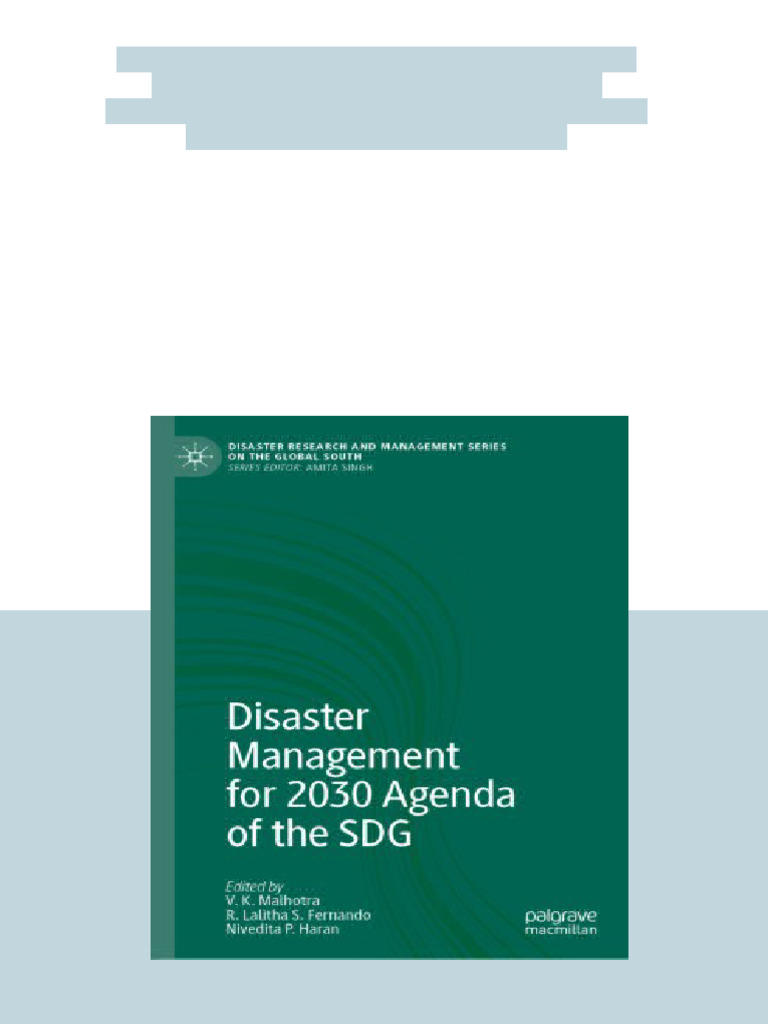 (Ebook) Disaster Management For 2030 Agenda of The SDG by V. K ...