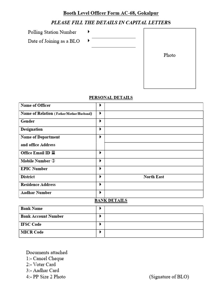 BLO Details New | PDF