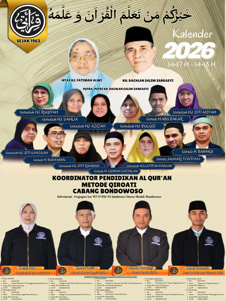 Kalender TH 2026 Qiroati Cabang Bondowoso | PDF