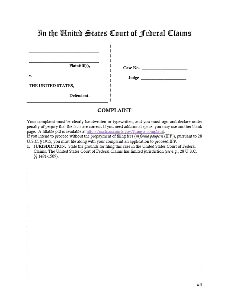 Pro Se Complaint Form | PDF | Registered Agent | Corporations