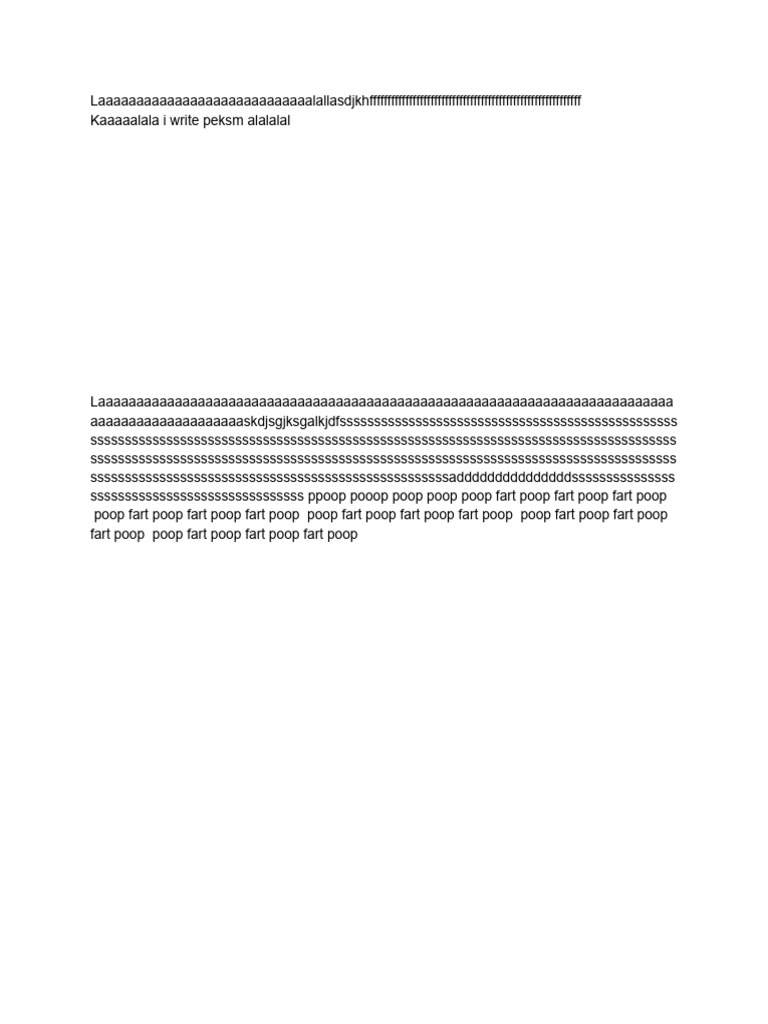 Poop Poem | PDF