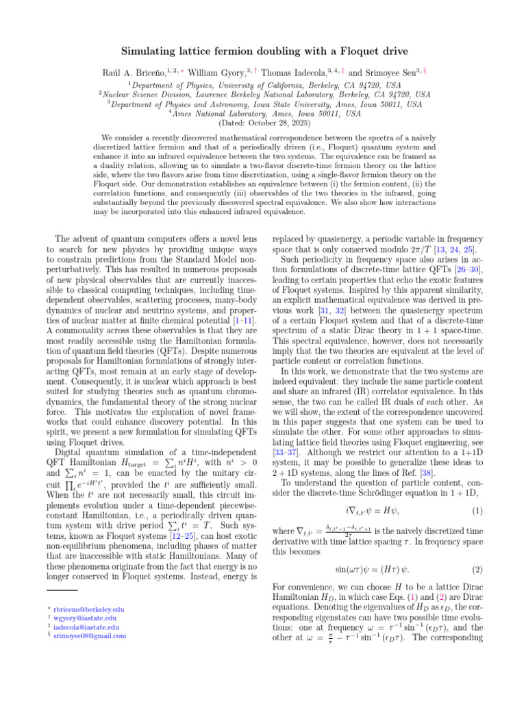Sim Lattice | PDF | Quantum Field Theory | Hamiltonian (Quantum Mechanics)