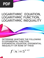Solving Logarithmic Equations | PDF