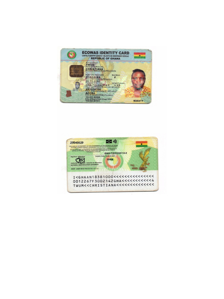 Ghana Card 020846 | PDF