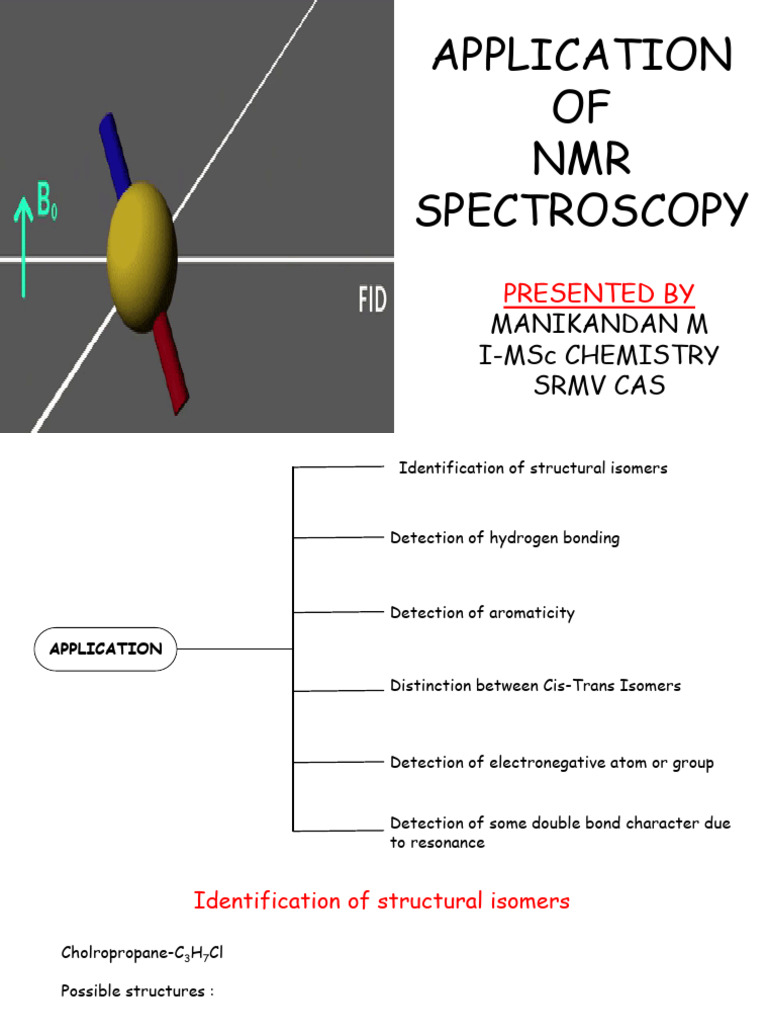 Application of NMR Spectros | PDF | Nuclear Magnetic Resonance ...