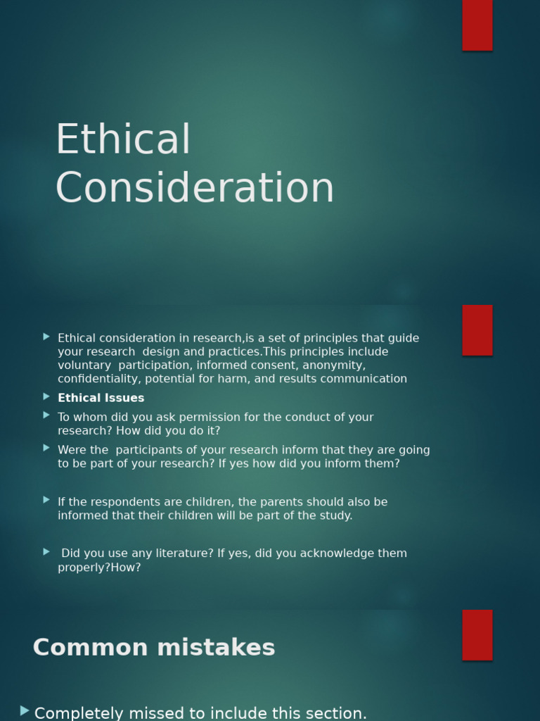 Ethical Considerations | PDF | Privacy | Information Privacy