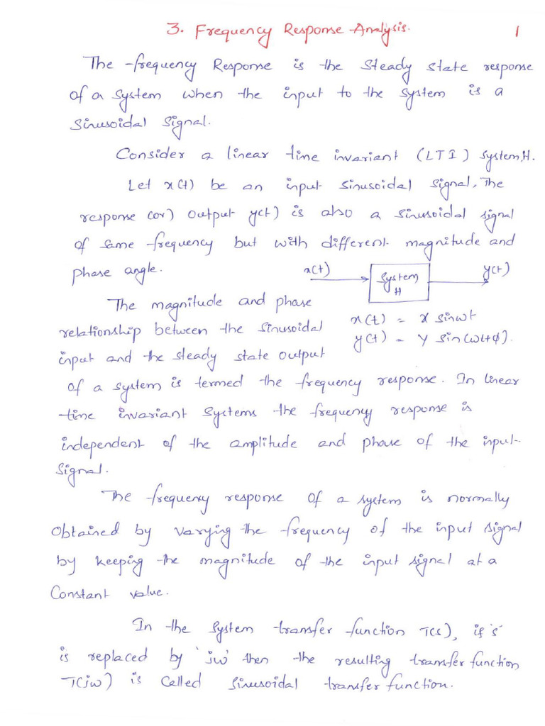 Unit 3 Control System Frequence Response Analysis - Removed | PDF