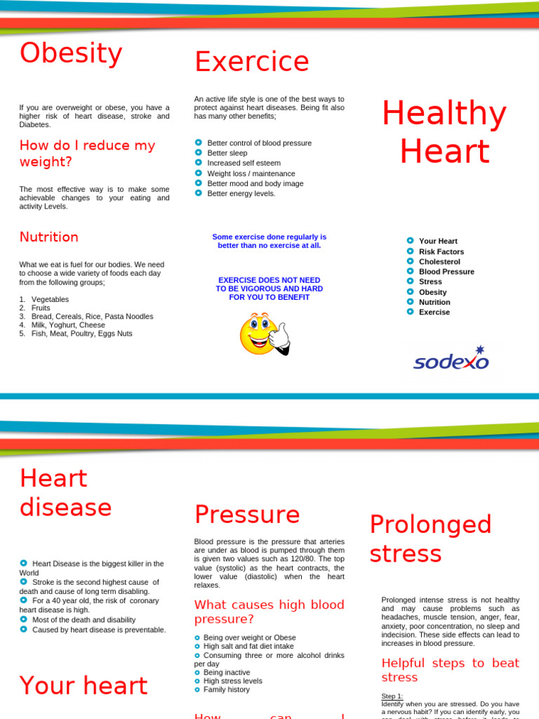 8 Leaflet Healthy Heart 11 08 | PDF | Cardiovascular Diseases | Heart