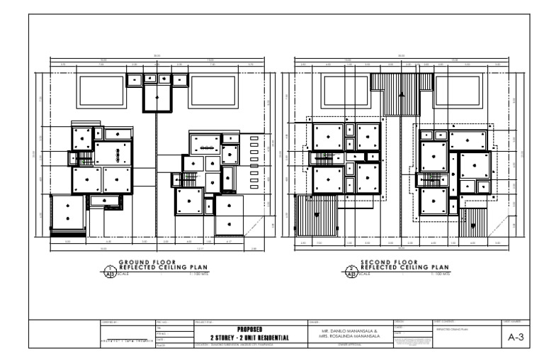 Proposed 2-Unit Residential (Architectural Plan - Page 3 of 5) | PDF ...