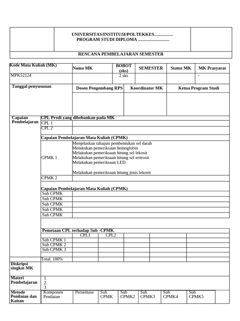 Template RPS_ Blank Copy _lengkap_18 Nopember 2024 | PDF