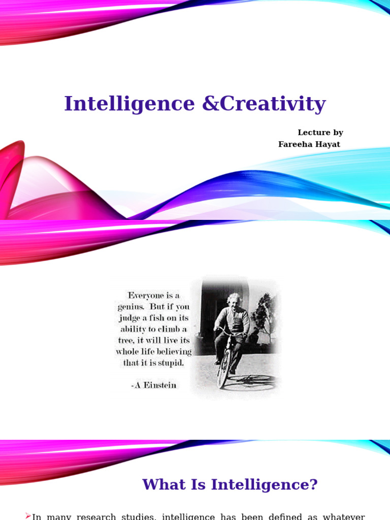 Intelligence & Creativity | PDF | Wechsler Adult Intelligence Scale ...