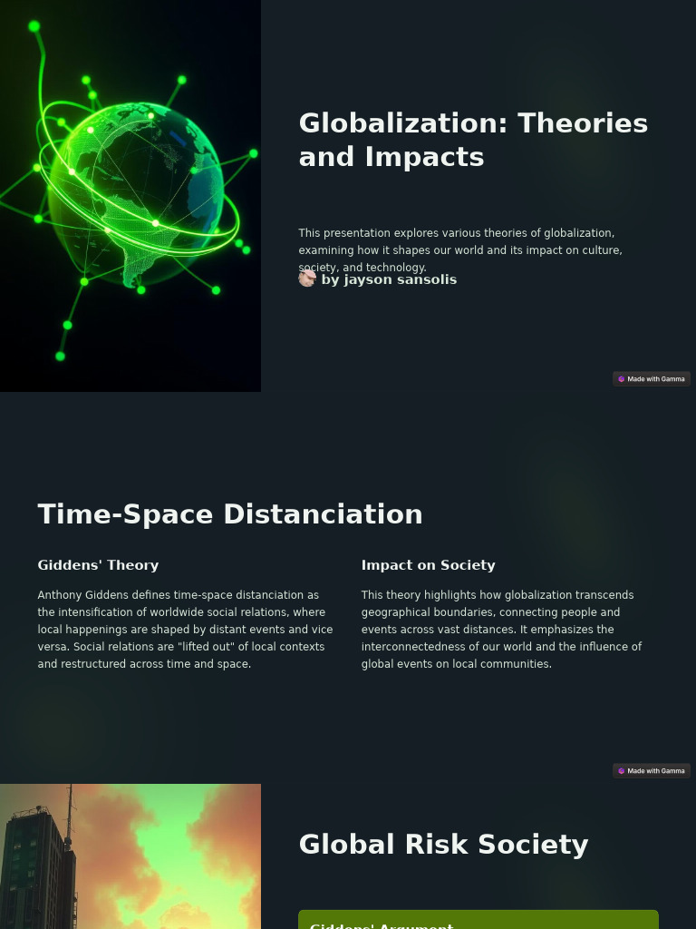 Globalization Theories and Impacts | PDF | Globalization | Information