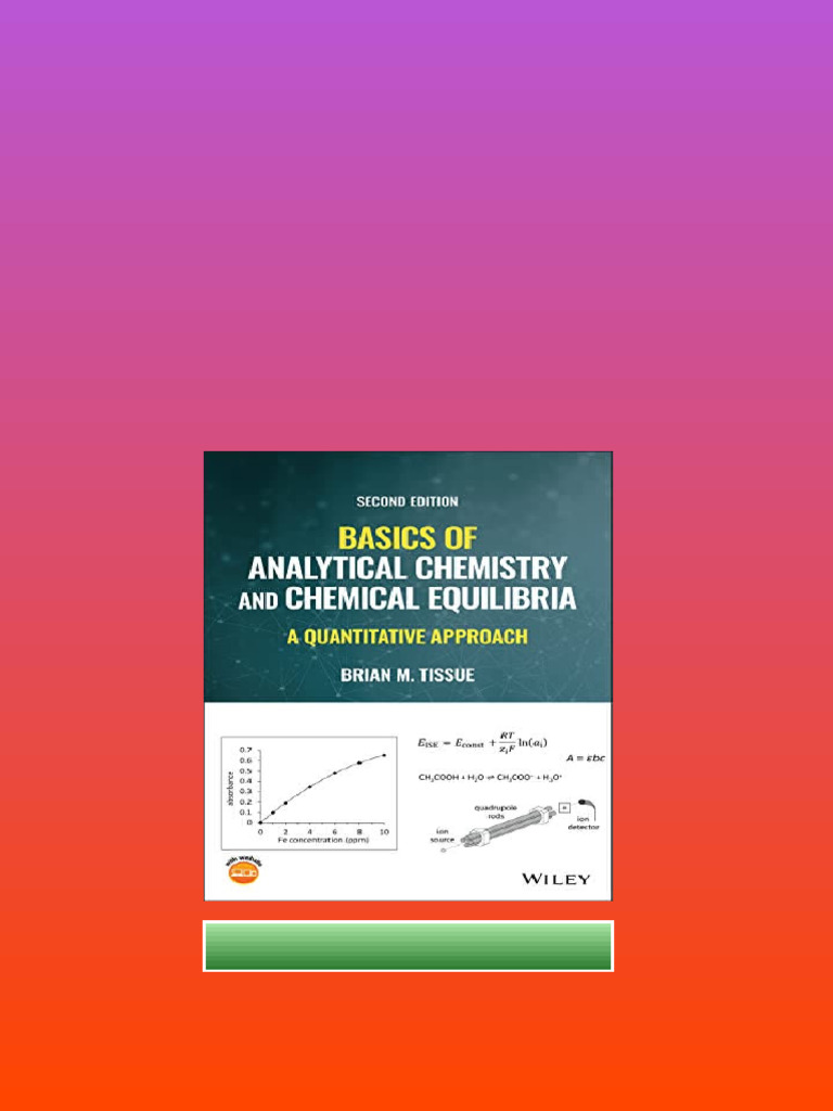 Basics Of Analytical Chemistry And Chemical Equilibria A Quantitative Approach 2nd Edition 2nd ...