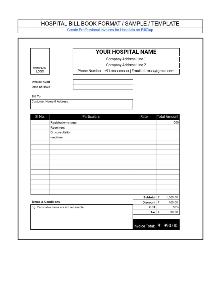 Hospital Format | PDF