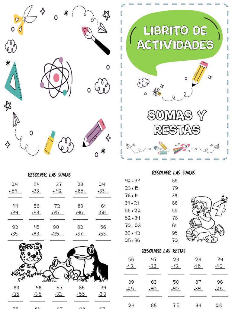 Actividades de Sumas y Restas | PDF