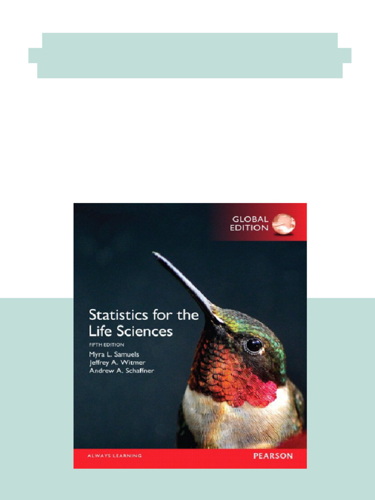 (Ebook) Statistics for the Life Sciences by Myra L. Samuels, Jeffrey A ...