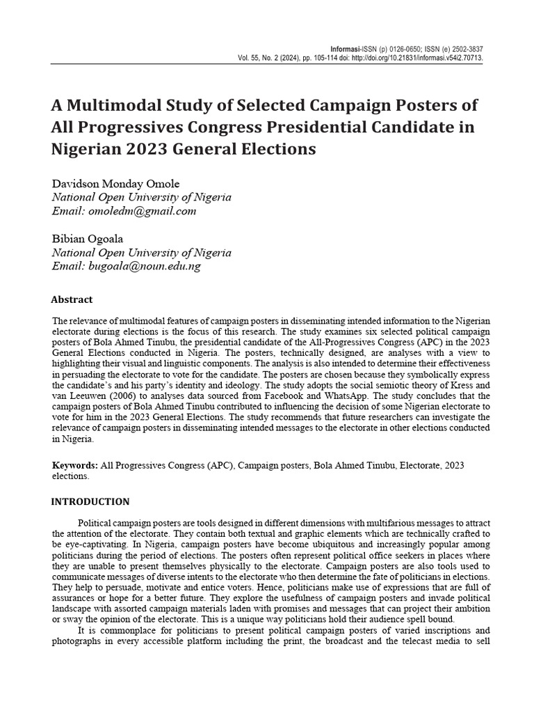 Multimodal Analysis of APC Campaign Posters | PDF | Communication ...
