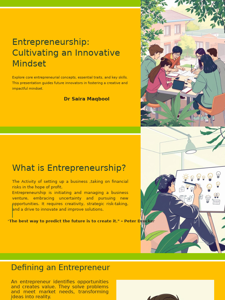 Cultivating an Innovative Mindset | PDF | Entrepreneurship | Mindset