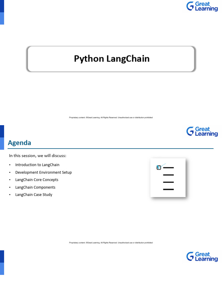 Python LangChain | PDF | Integrated Development Environment | Python (Programming Language)