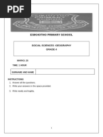 Grade 4 Geography Term 2 Worksheets 2024 | PDF