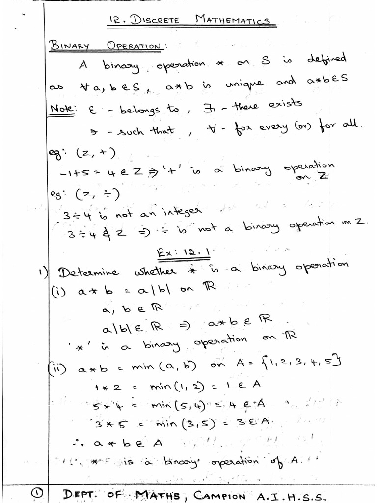Chapter - 12 ( Discrete Mathematics). - Copy | PDF