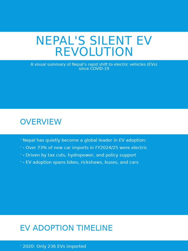 Nepal's EV Adoption Surge Post-COVID | PDF
