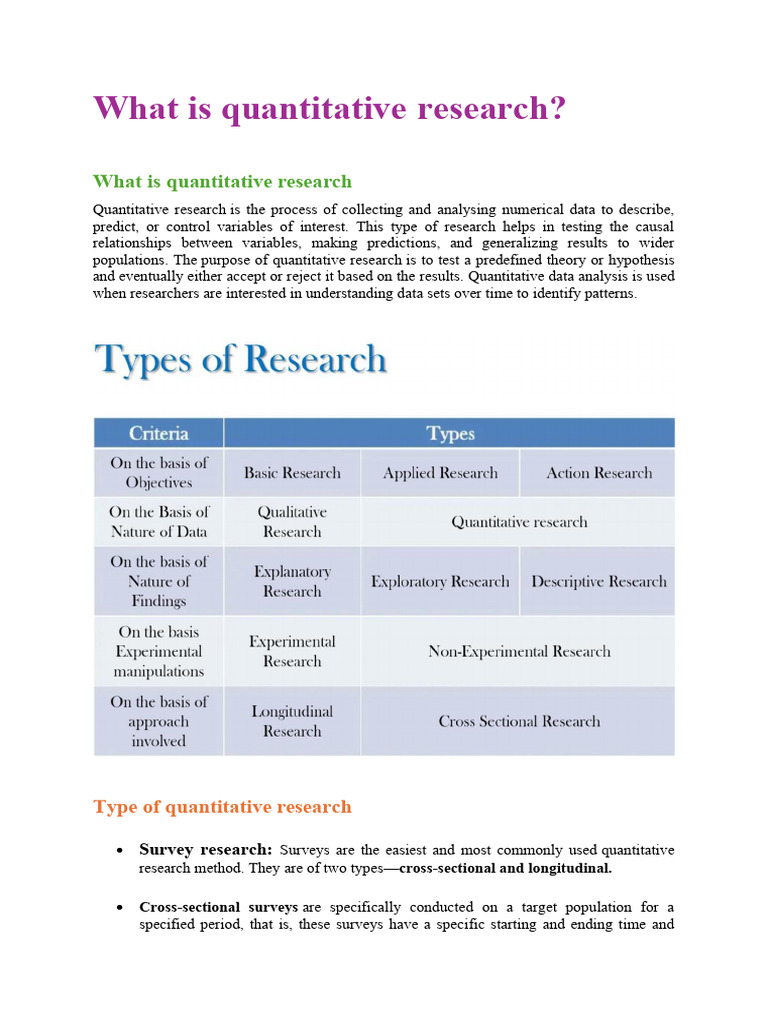 Types of Research | PDF | Qualitative Research | Ethnography