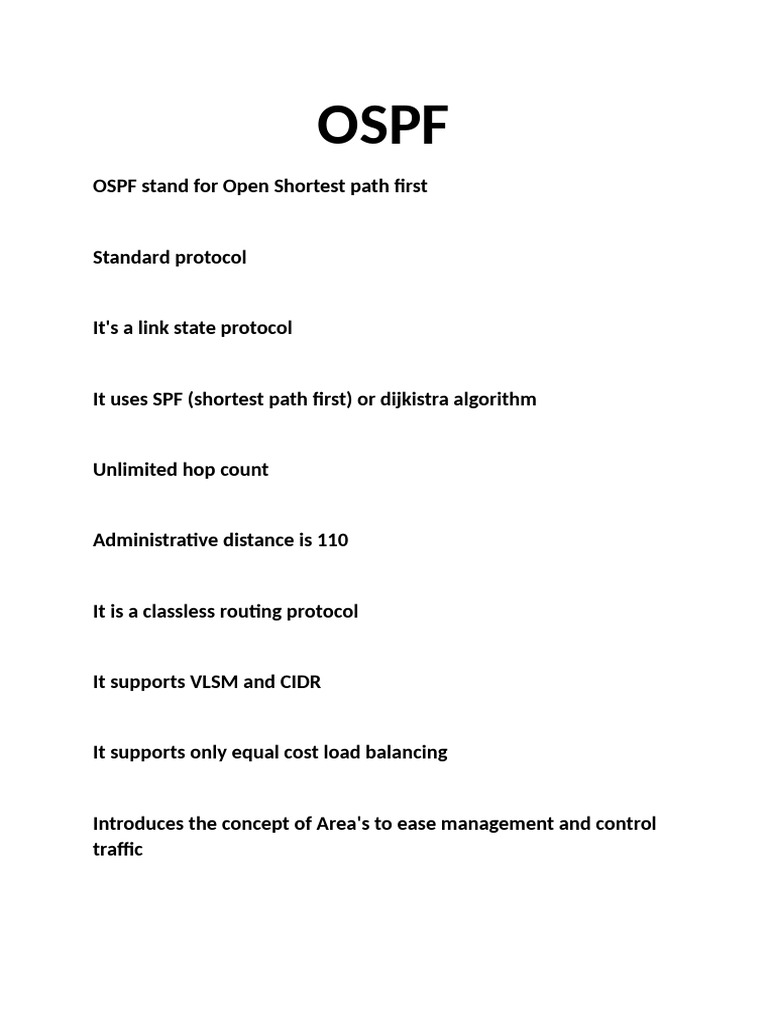 OSPF | PDF
