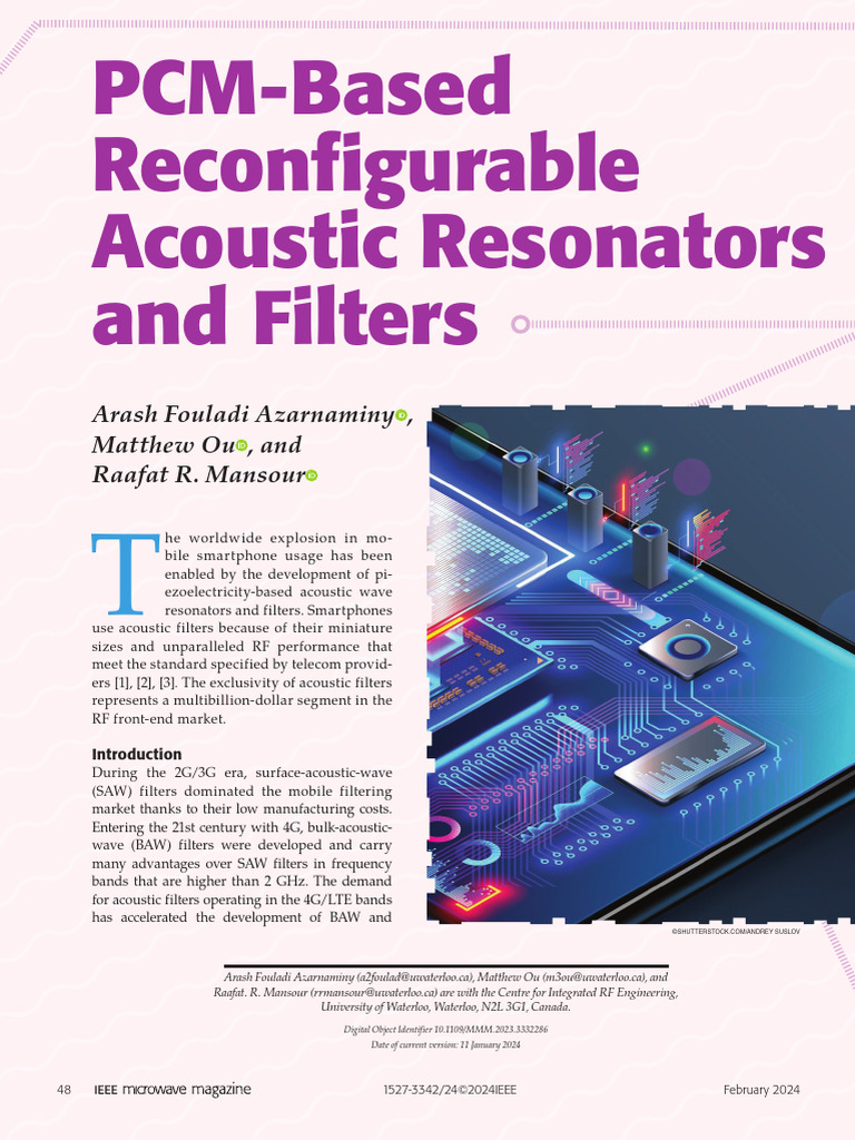 (2024-IEEE)PCM-Based Reconfigurable Acoustic Resonators and Filters for ...
