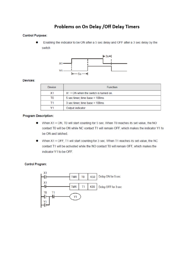 Problems On On Delay | PDF