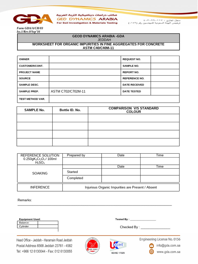 A CH 03 Organic Impurity Rev.0 | PDF