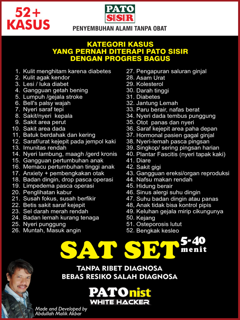 52+Kasus & 12 Poin Plus Belajar PATO SISIR | PDF