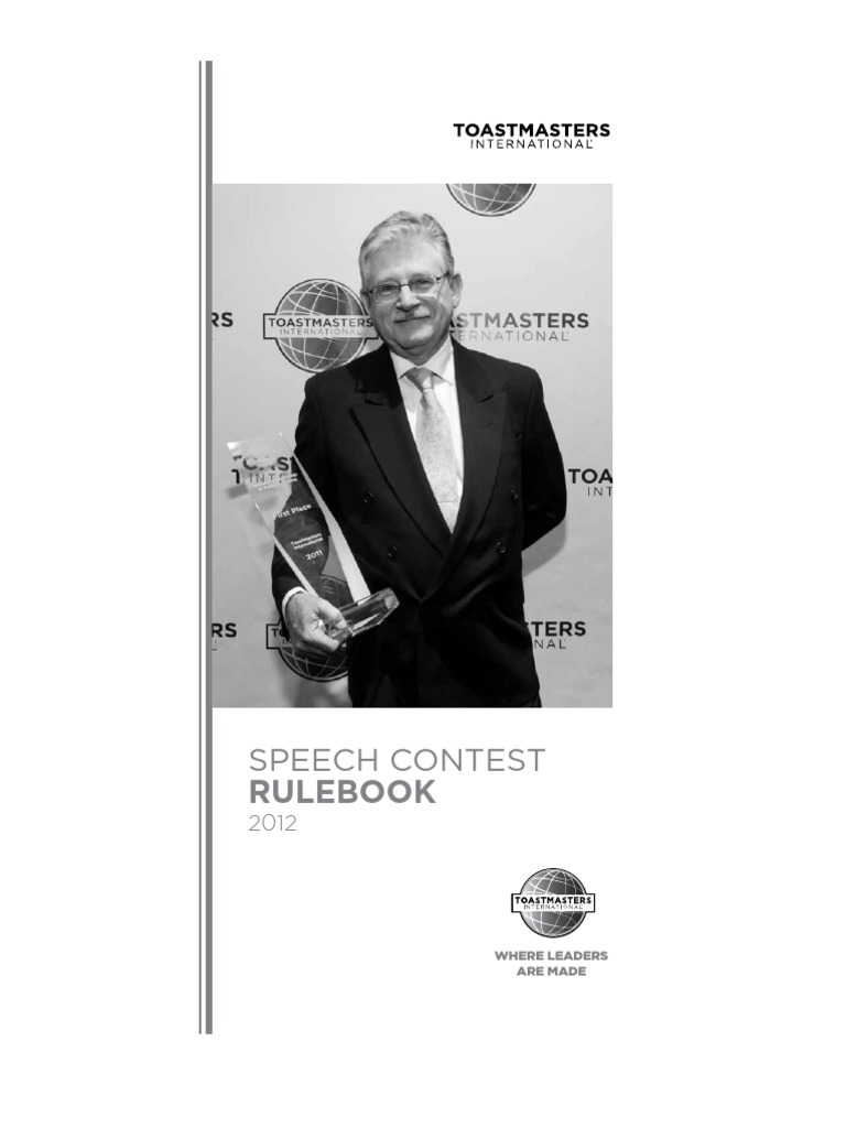 Speech Contest: Rulebook | PDF | Leisure